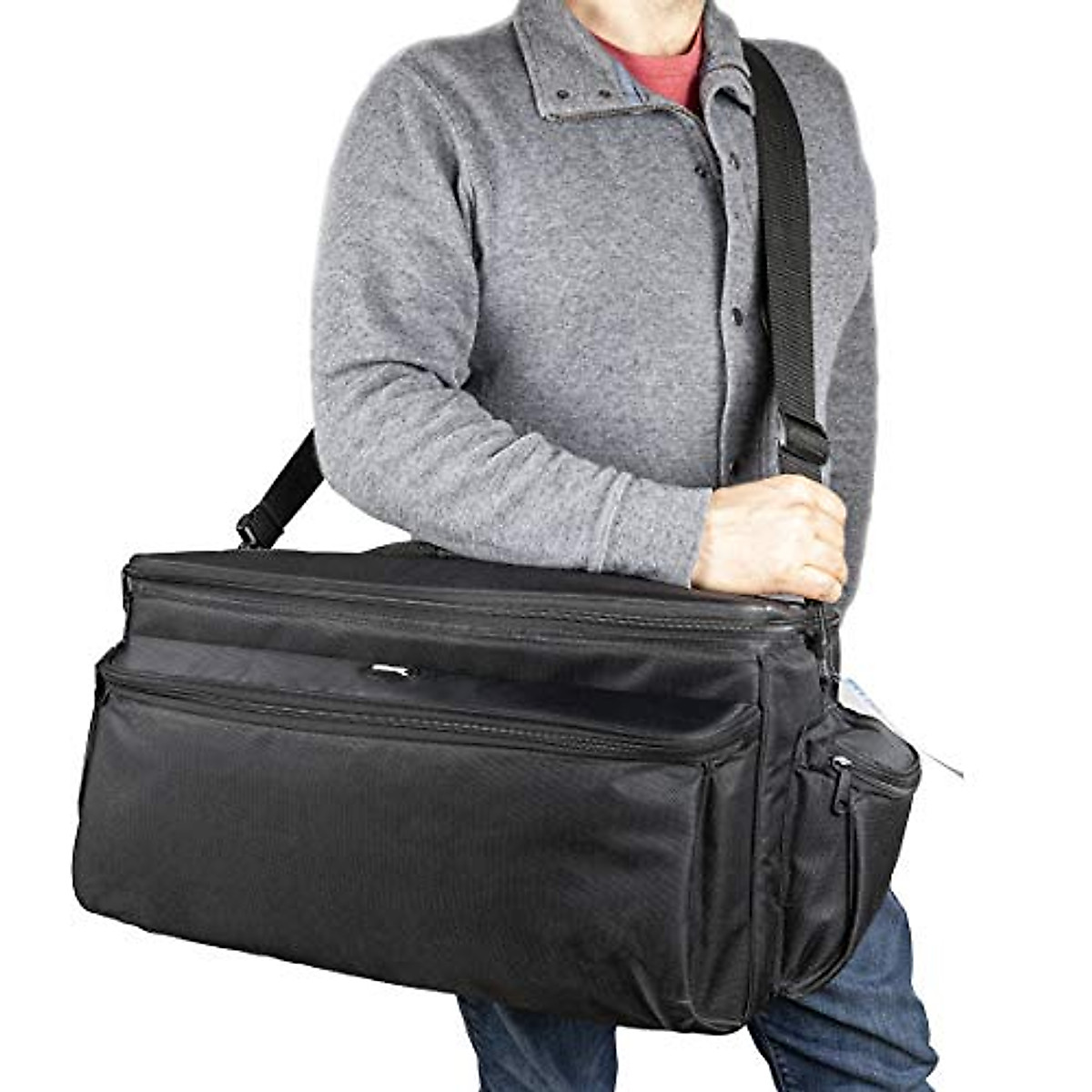 Ultimax’s Extra Large, Water-Resistant Gadget Bag Compatible With Camcorders and Accessories for Panasonic AG-AC160, AC30, AC90A, AC130A, AF100, HVX200, UX90, UX, 180HC-X1000, HC-X1, And More