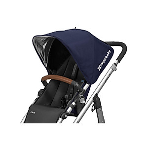 UPPAbaby Vista V2 Stroller - Jordan (Charcoal Melange/Silver/Black Leather) + Leather Handlebar Covers for Vista, V2 - Saddle + Leather Bumper bar Cover for Vista, V2, Cruz, V2 - Saddle