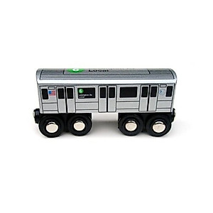 Munipals NYC Subway 6 Car Toy Train Wooden Railway Compatible