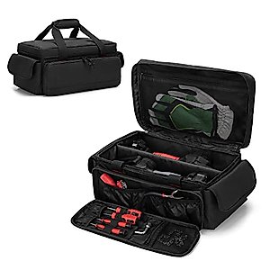 SAMDEW 4 Inch & 6 Inch Chainsaw Carry Case Only, Chainsaw Tool Storage Bag for 4 In Mini Chainsaw, Portable Chainsaw Accessories Case for 6 In Chainsaw Cordless (no Battery), Bag Only, Patented Design