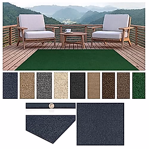 8'x10' Rectangle - Ivory - Economy Indoor/Outdoor Carpet Patio & Pool Area Rugs |Light Weight Indoor/Outdoor Rug - Easy Maintenance - Just Hose Off & Dry! - 10 Colors to Choose from -VIT
