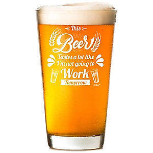 Funny Retirement Gift for Women Men Dad Mom. 2024 Retirement Beer Glass Gifts. Retired Mugs for Friend Coworkers Office & Family. Unique Novelty Ideas for Her Nurses Navy Air Force Military Gag