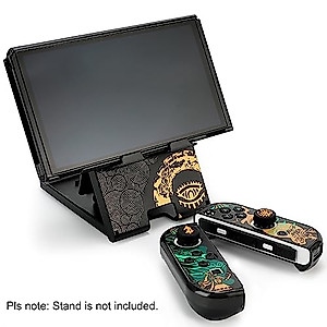 Tscope Protective Case for Nintendo Switch, for Zelda Tears of The Kingdom Hard Shell Dockable Anti-Scratch Shockproof Slim Cover for NS Consolo Joy-con (Switch Black)