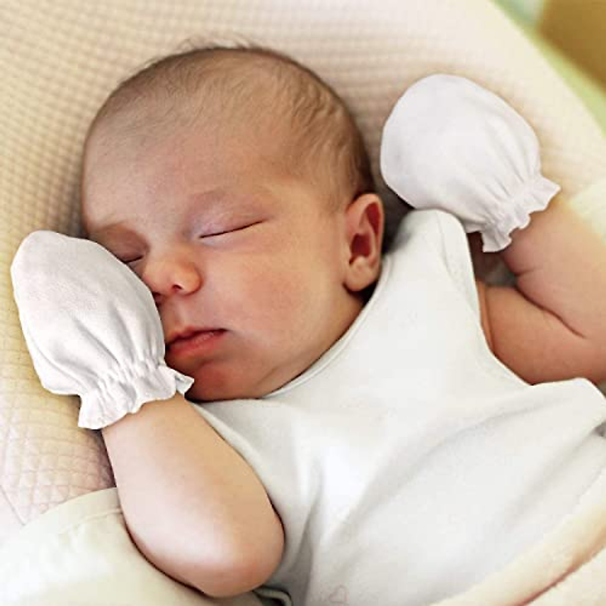 Baby Gloves No Scratch Mittens 0-6 Months Infant Newborn Girls Gloves Toddler Mittens Baby Boys 6 Pairs