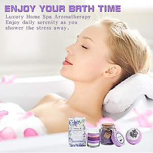 Birthday Gifts for Women,Gifts for Her Purple Gifts Basket for Women Lavender Relaxing Gift Set Self Care Package Unique Female Gift Ideas Birthday Presents Female Friendship Gifts Christmas Gifts