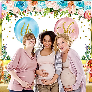 Gender Reveal Decorations Backdrop, Baby Gender Reveal Ideas, Party Supplies Banner Baby Shower Decorations Photography Background 70.8 x 47.2 inch