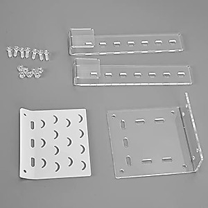 Turtle Basking Platform, Transparent Tortoise Resting Terrace Aquatic Reptile Basking Platform Turtle Hanging Ramp Climbing Shelf for Aquarium(TC)
