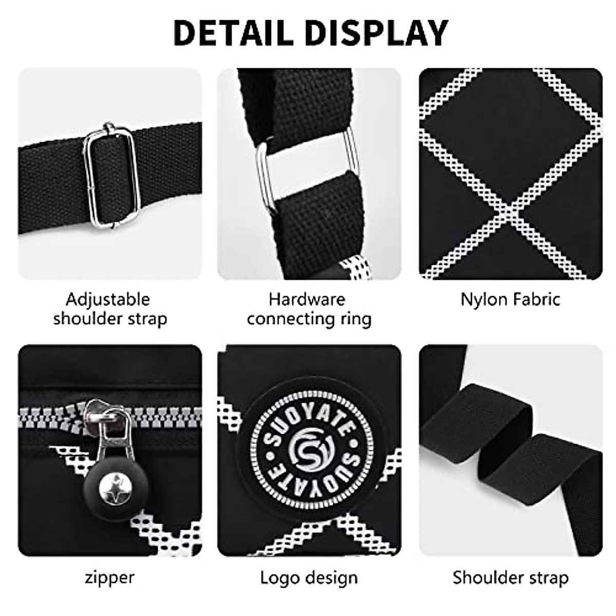 LassZone Womens Tote Bag Ladies Purse Satchel Shoulder Bags Roomy Hobo Handbags Lightweight Nylon Crossbody Bag for Women