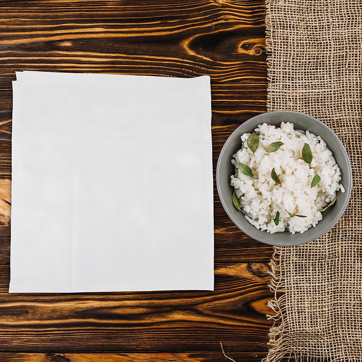 Kichvoe Sushi Rice Cooking Net,Rice Cooker Napkin Sushi Rice Cooking Napkin Kitchen Steamer Basket Mesh Liner for Home Kitchen Cooking