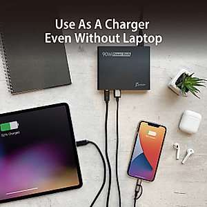 j5create USB-C Travel Dock with PD 65W Power Supply - for Travel or Business Trip - Charging Adapter Hub with 4K HDMI, USB-A x 2 - for MacBook Air/Pro 13, Surface Pro, and USB-C Laptop (JCDP392)