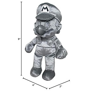 Little Buddy 1726 Super Mario All Star Collection Metal Mario Plush, 9"