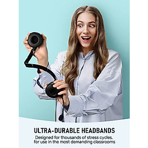 XAPROO USB Headset with Microphone for PC, 3.5mm Headset with Microphone for Laptop, Quality Computer Headset with Mute/Sidetone, USB Headphones with Microphone Noise Canceling for Zoom MS Teams