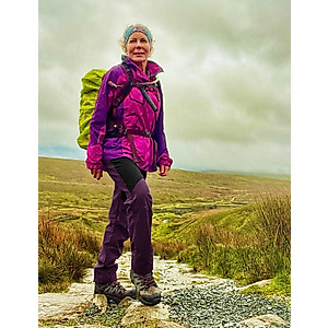 TBMPOY Women's Ski Windproof Waterproof Snow Pants Outdoor Hiking Fleece Lined softshell Pants Purple L