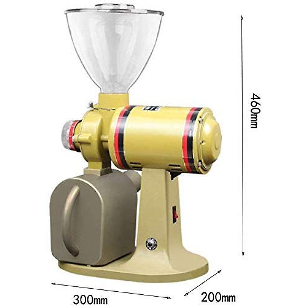 Coffee Machine Electric Coffee Grinder with Stainless Steel Grinding Disc Italian Grinder Mill Desktop Household Coffee Beans Grinding Machine Grinder Coarse/Fine Grindin