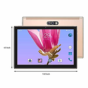 HD Tablet, WiFi Bluetooth Android Voice Call Game Tablet,10 Inch IPS Display Screen,WiFi,2GB RAM+16GB ROM,4000mAh,Android 5.1 System, Gift for Family (Gold)