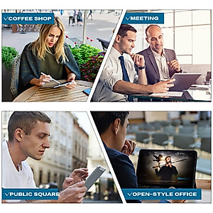 FILMEXT Magnetic 360° Privacy Screen Protector for iPad Pro 12.9 M2 M1 2021/2020/2018 (iPad Pro 12.9 6th/5th/4th/3rd Gen),Removable iPad Pro Anti Glare Anti-Spy Screen Filter[4 Way Privacy Filter]