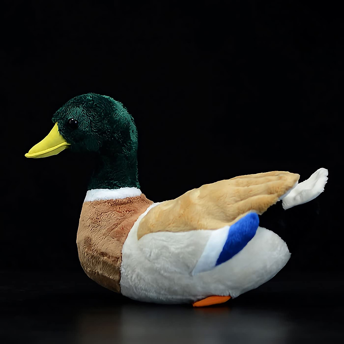 Nohito Kawaii Realistic Mallard Duck Plush Toy Stuffed Animal Lifelike Green Duck Plushie Pillow Doll Home Decoration 12.2" Long (Mallard Duck)