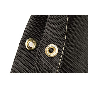 Waylander Svalinn Fiberglass Welding Blanket – Flame Retardant Fabric Up to 1400°F; Heavy Duty Double-Sided Vermiculite Treated Fiberglass for Less Shed and Fierce Spark Protection (6' x 6', BLACK)