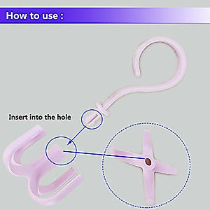 6 PCS Belt Hanger for Closet Purse Bag Scarf Organizer for Closet Organizer Hook Tie and Belt Hanger Rack in Wardrobe Bag Hook Coat Hanger Hook Rotatable Plastic Hangers,Purse Holder for Closet…