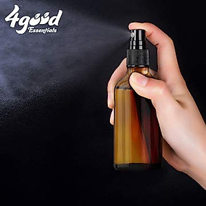 Glass Spray Bottles Amber Suitable for Cleaning Solutions or Essential Oils Heavy Duty
