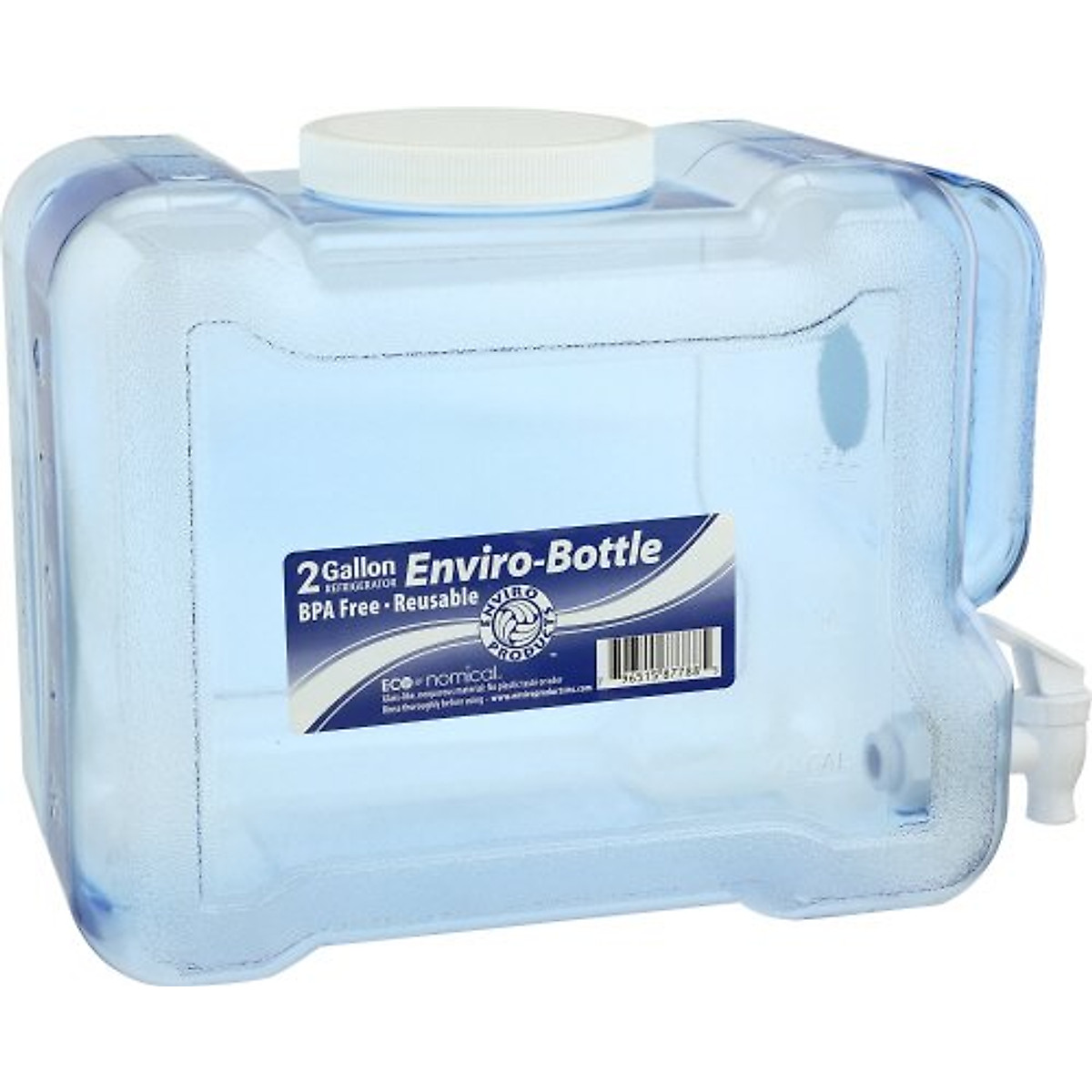 New Wave Enviro BpA Free 2 Gallon Refrigerator Bottle with Spigot