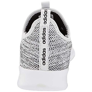 adidas Women's Cloud foam Pure Running Shoe, white/white/black, 8 Medium US