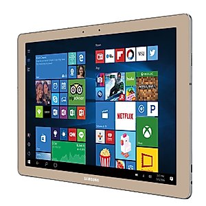 Samsung Galaxy TabPro S SM-W700NZDBXAR 12-Inch 8GB RAM, 256GB SSD WiFi 2-in-1 Tablet with Keyboard case (Gold)