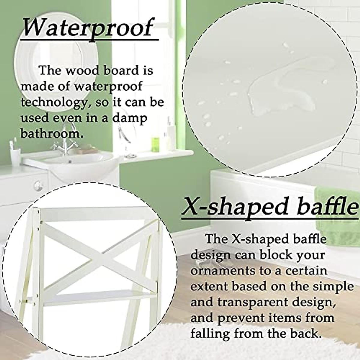 ZENODDLY Ladder Shelf White Ladder Bookshelf, 56.3in Tall Standing Ladder Shelves for Living Room Bathroom Furniture Bedroom Display Shelf, Wooden Leaning Bookshelf Ladder Bookcase Plant Shelf Indoor