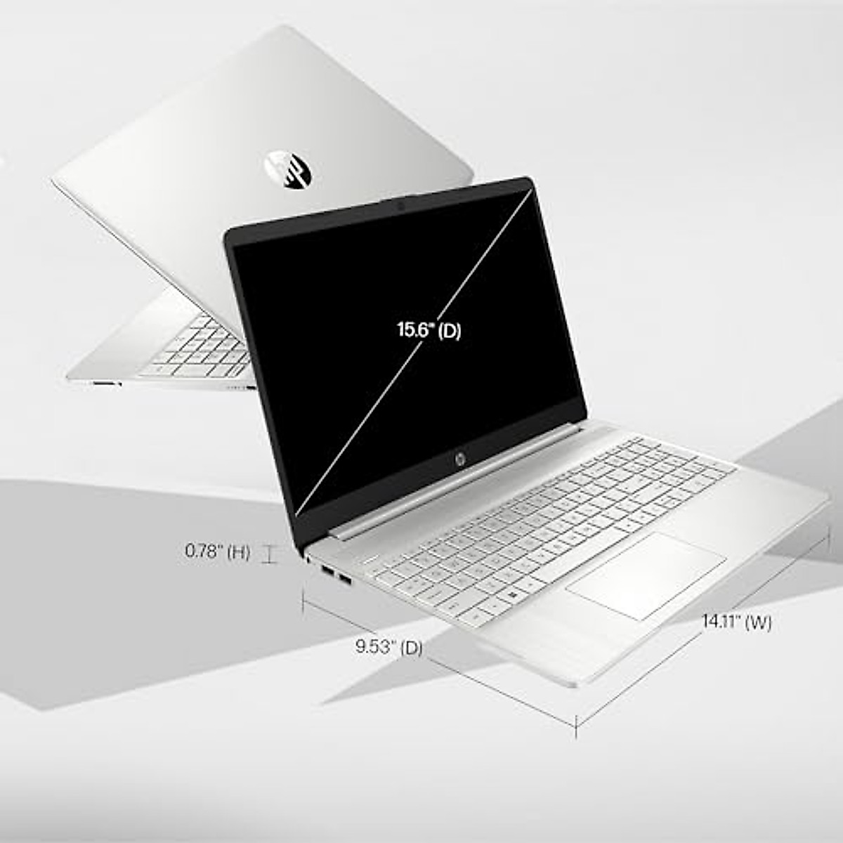 HP 2023 Newest Laptop,15.6" HD Display, AMD Ryzen 3 5300U(4-core) Processor, 8GB RAM, 256GB SSD, AMD Radeon Graphics, Webcam, Numeric Keypad, Wi-Fi, Bluetooth, Alpacatec MicroSD, Windows 11 Home