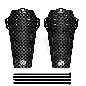 ENLEE MTB Fenders, 1PC New Second Generation, Lightweight Design, Durable and Wear-Resistant Bike Mudguards Fender, Fits 20,24,26,27.5 and 29 inches, MTB Accessories (Carbon Fibre)