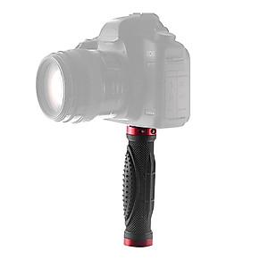 FocusFoto 1/4" Mount Handheld Handle Grip Stand Stabilizer Support for Digital Video Camera Camcorder Action Camera LED Video Light Smartphone