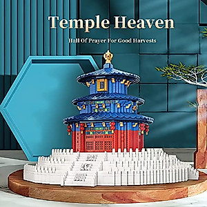 MACTANO Architecture Mini Building Block Set, Chinese Temple of Heaven Model MOC Building Kit for Adult -3876PCS