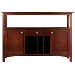 Winsome Colby Buffet Cabinet, Walnut, 45.51x15.75x32.05