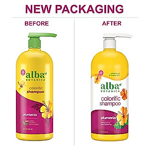 Alba Botanica Colorific Shampoo, Plumeria, 32 Oz