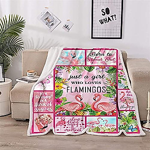 CYREKUD Flamingo Blanket Throw,Flamingo Gifts for Women,Pink Flamingo Gifts for Girls Blanket,Flamingo Christmas Decorations Gifts,Cozy Flamingo Themed Gifts Blanket for Sofa Couch Beds Décor
