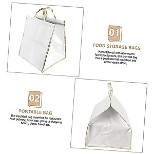 Kisangel Tote Bags Packing Insulation bags insulated grocery bag disposable cooler insulated food delivery bag cooler bag tote bags cake groceries nonwoven peritonealwaterproof