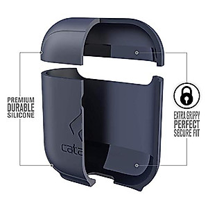 Catalyst Standing Case for AirPods 1 & 2 Premium Silicone AirPods Case, Charging Light Visible, Extra Grippy High Gloss Surface Finish