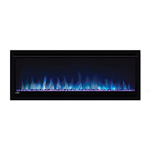 Napoleon Alluravision 42 - NEFL42CHS - Slimline, Wall Hanging Electric Fireplace, 42-in, Black, Crystal Ember Bed, 3 Flame Colours, Remote Included