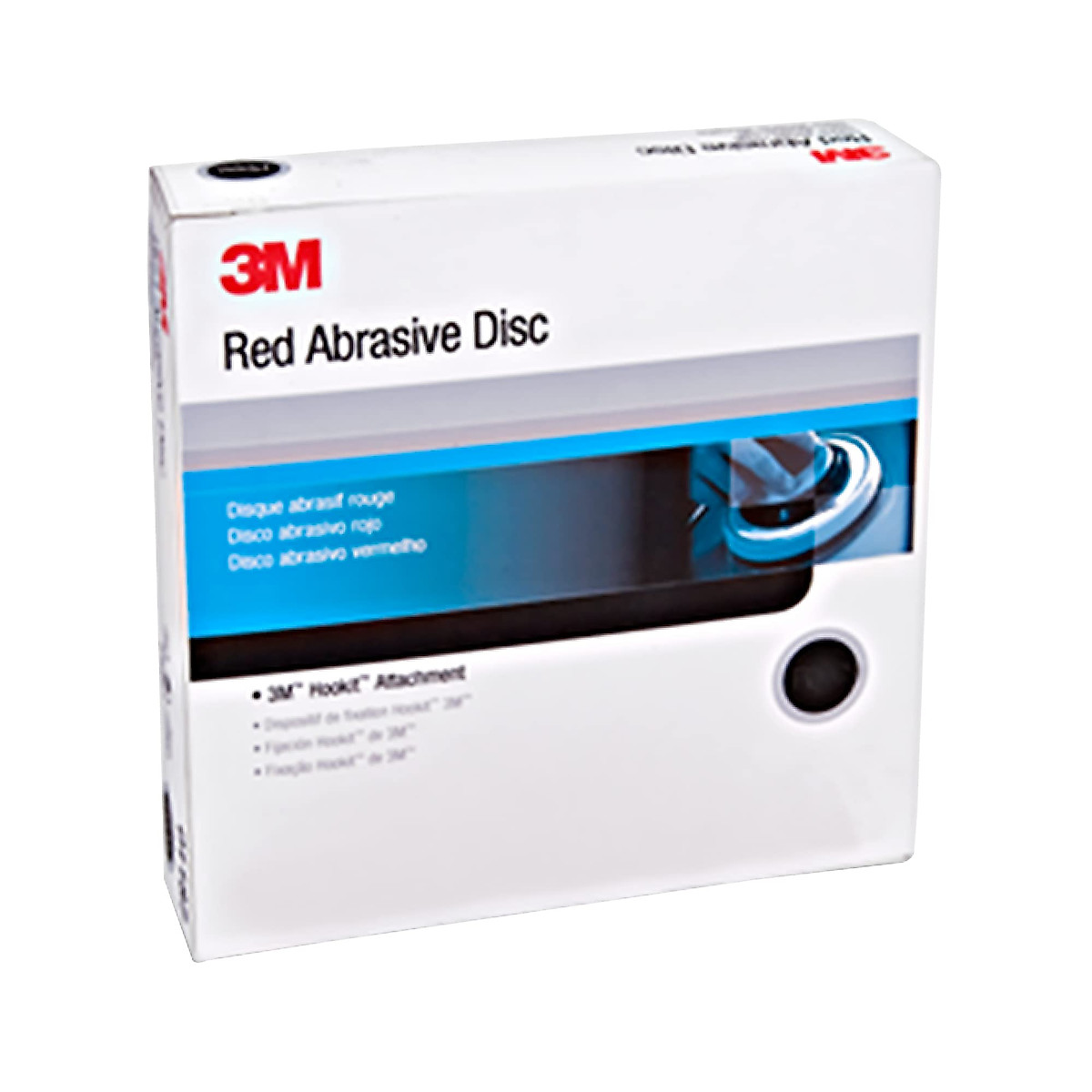 3M Hookit Red Abrasive Sanding Discs, 01261, No Hole, 6 in, 80+ Grade, Pack of 50 Discs, for Auto Sanding, Primer Sanding, E-Coat Sanding