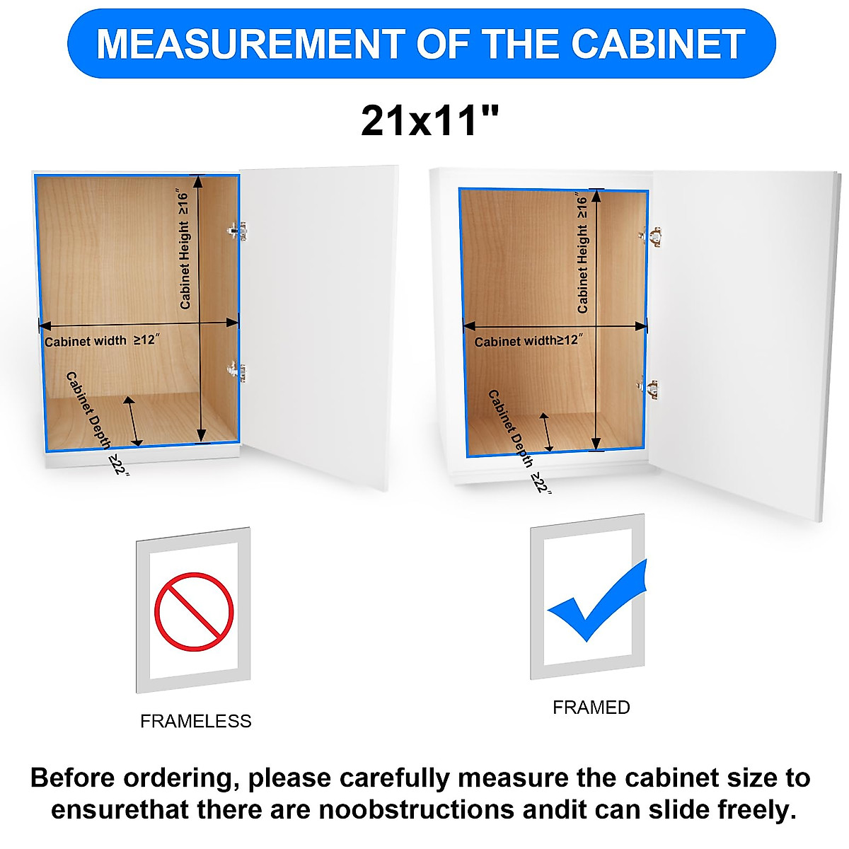 Fulgente Chrome Finish Pull Out Drawer Cabinet Organizer, Professional Wire Frame 2 Tier Heavy Duty Slide Out Kitchen Cabinet Storage Shelves, Sliding Pantry Shelf Bathroom 11"W x 21"D x 15.12''H