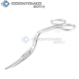 OdontoMed2011 6 Inch Double-Curved Machine Embroidery Scissors Double Curved Pro Bent Handle Scissor from ODM