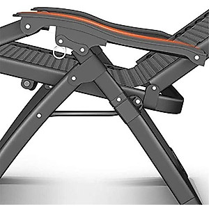 XZGDEN Lightweight Sun Lounger Reclining Lounge Chair Garden Outdoor Terrace Thick Padded Thickened Multiple Positions (Color : 1)