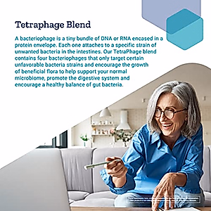 FLORASSIST® GI with Phage Technology – Proprietary Probiotic 15 Billion CFU and TetraPhage Blend Supplement for Digestive Health Support - Non-GMO, Gluten-Free -30 Liquid Vegetarian Capsules