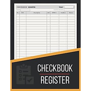 Checkbook Register: Check Registers for Personal Checkbook| Check Payment and Deposit Register| Check Ledger Notebook | Checking Account Transaction ... (Financial Ledgers by ProData Publishing)
