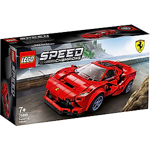 Lego 76895 Speed Champions Ferrari F8 Tributo Racer Toy, with Racing Driver Minifigure, Race Cars Building Sets, 7 years and up.