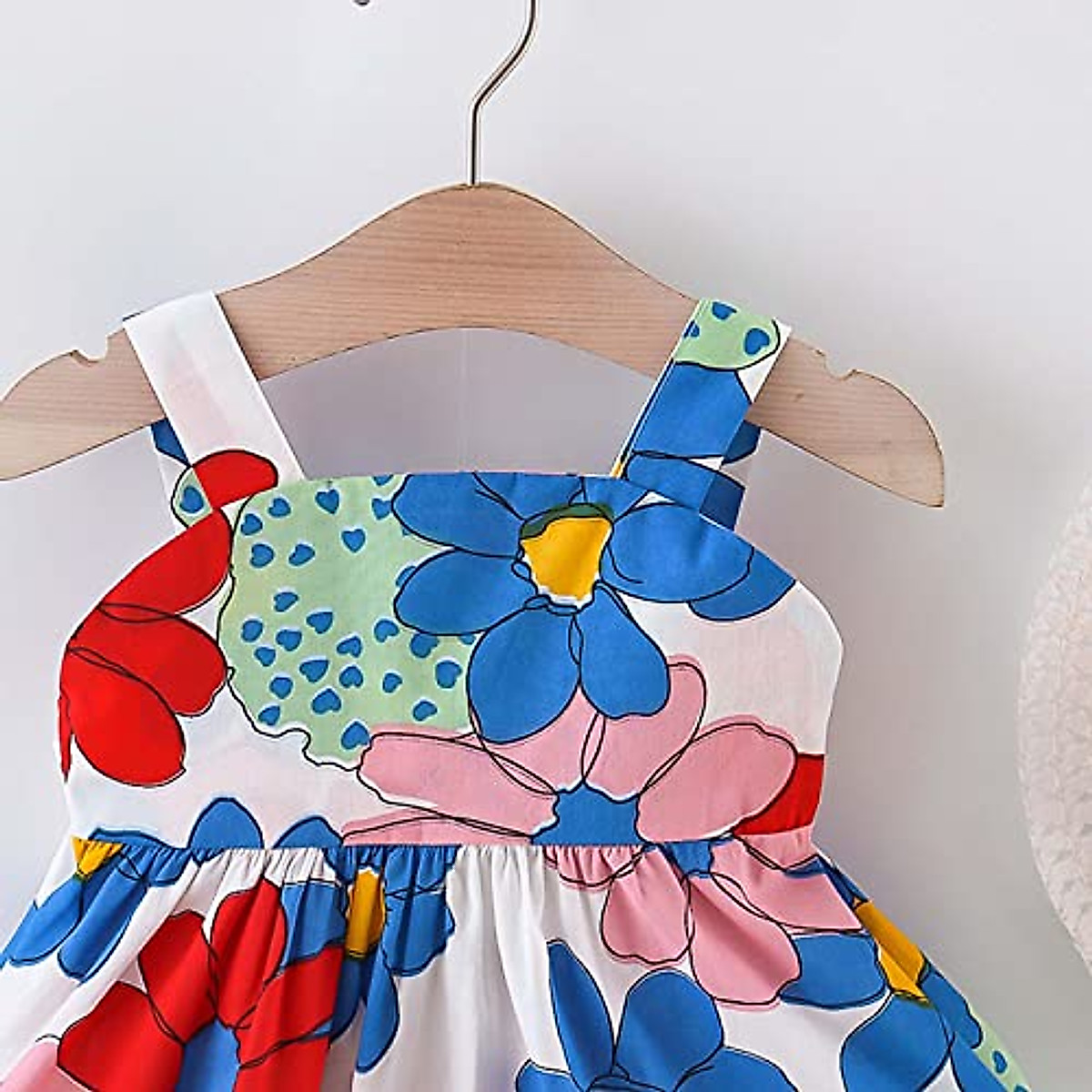 Baby Kids Girls Dot Print Dress Toddler Princess Dresses Big Bowknot Summer Backless Beach Sundress +Hat Set 6M-3Y (Pink #2, 18-24 Months)