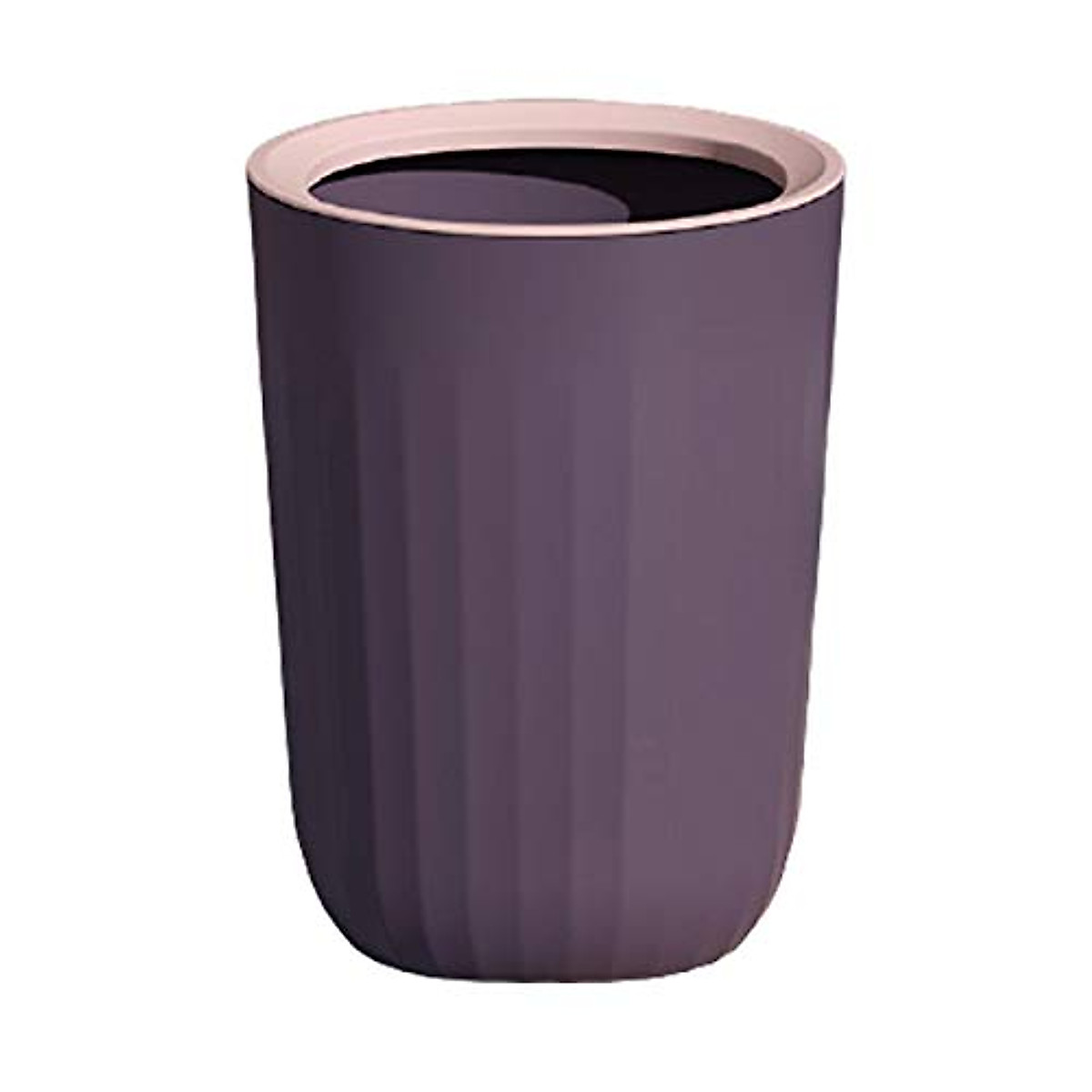 Hosaire. Waste Basket Trash Can Kitchen Waste Basket with Cover for Bathroom Home Office Dorm Kids Room 1 Pcs, Purple, 2431.5CM