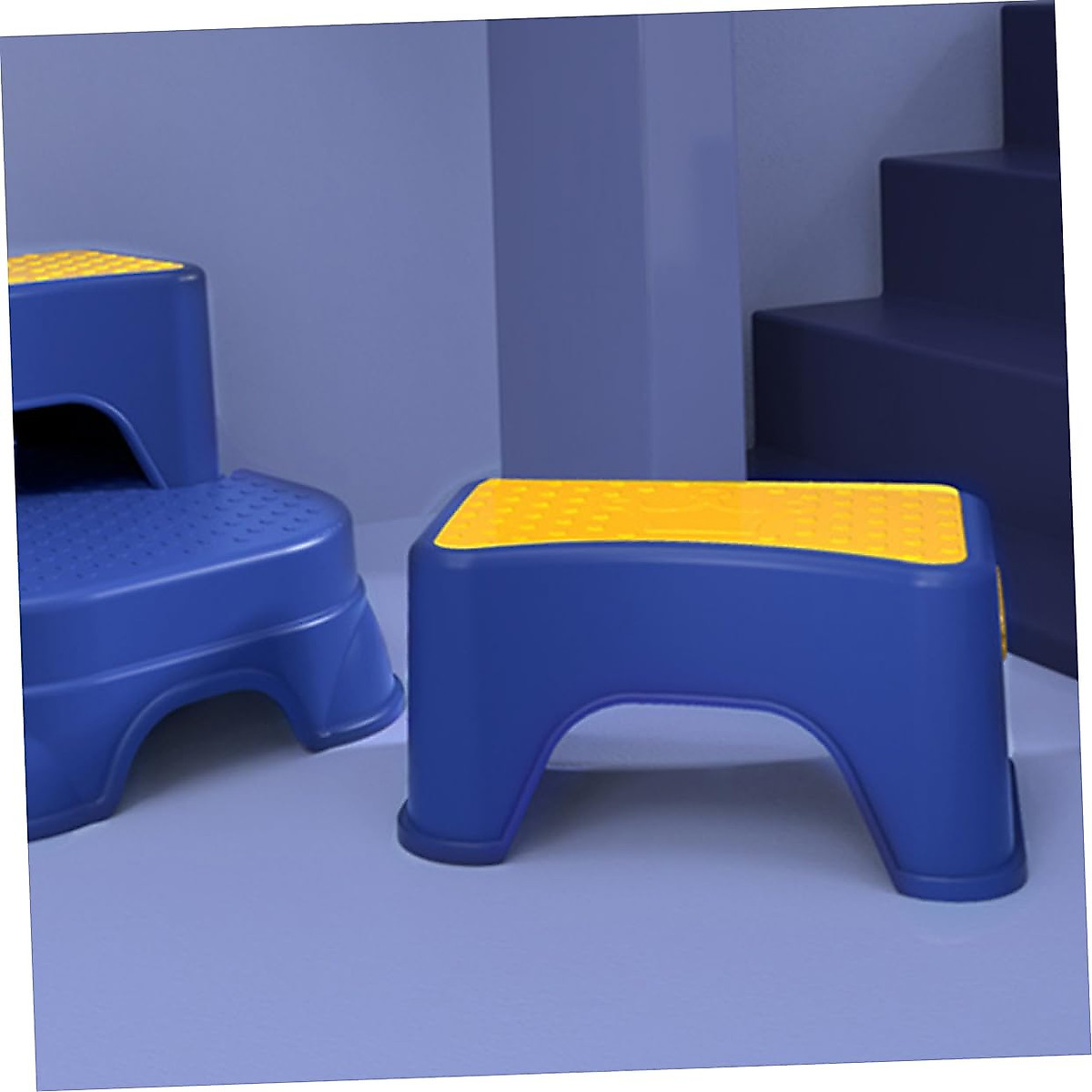 SUPVOX Children's Step Stool Wood Nonslip Step Stool Plastic Step Stool Bathroom Foot Stool Doorway Low Mini Plastic Stool Footstool Toilet Step Stool for Adults Bedpan Non-Slip Pp