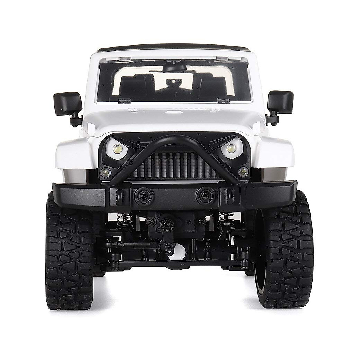 GoolRC f1 rc car, 1/14 Scale 2.4ghz Remote Control car, 4wd 30km/h high Speed Racing car, All terrains Off Road rc Monster Vehicle Truck Crawler with led Light for Kids and Adults (White Hardtop)