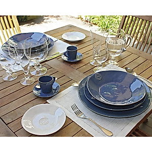 Costa Nova NOP251D Soup & Pasta Plate, Curry Plate, Approx. 10.2 inches (26 cm), Denim, Dishwasher Safe, Microwave Safe